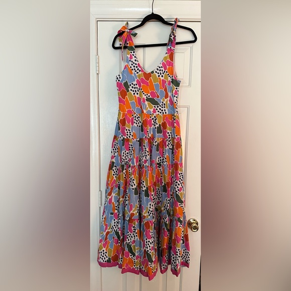 THML | Dresses | Nwt Thml Across The Map Ivory Multi Dress Xs | Poshmark